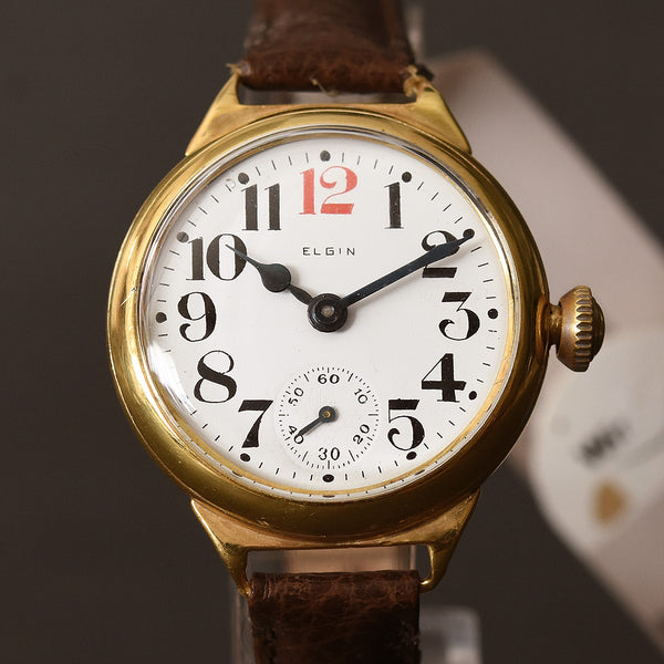 1919 ELGIN USA Gents WW1 Silver Trench Style Watch – empressissi